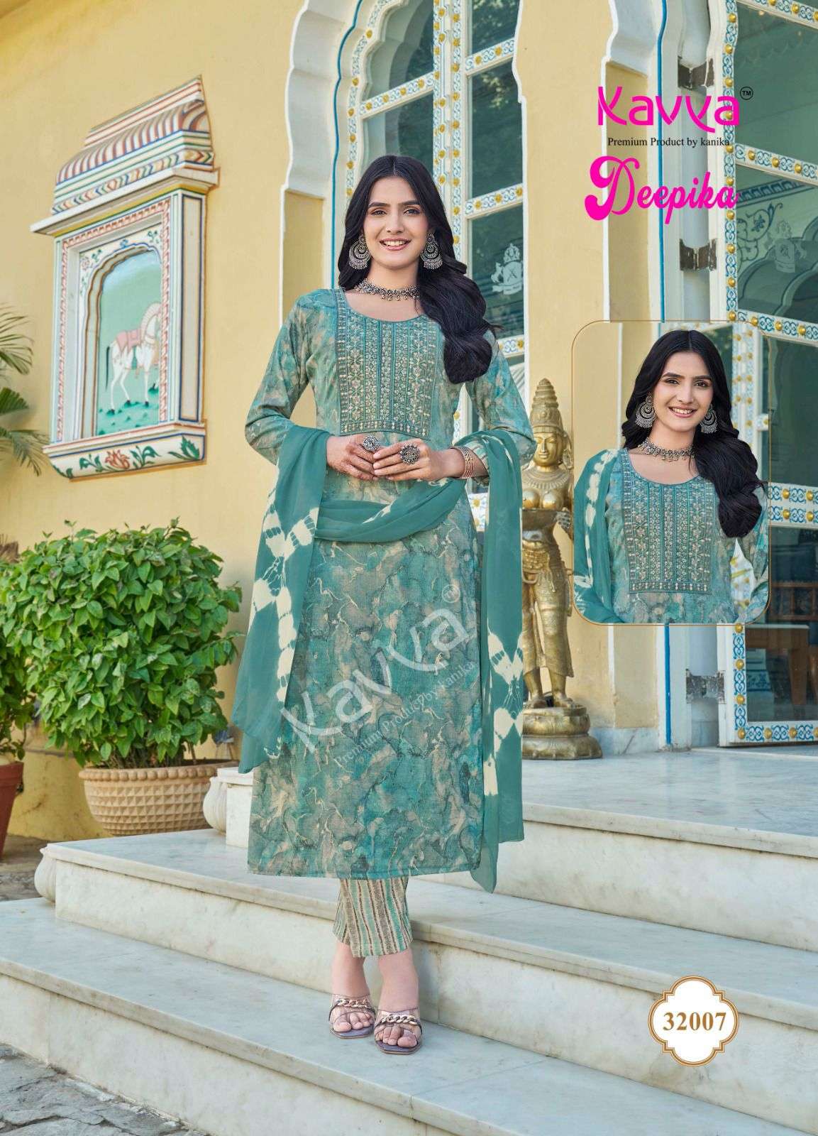 KAVYA DEEPIKA VOL 32 STRAIGHT KURTI PANT DESIGNER RAEDY MADE WHOLESALE ...