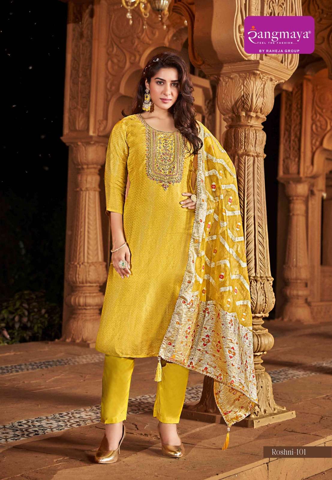 RANGMAYA ROSHNI BANARASI CLASSIC DESIGNER SUIT SUPPLIER IN SURAT