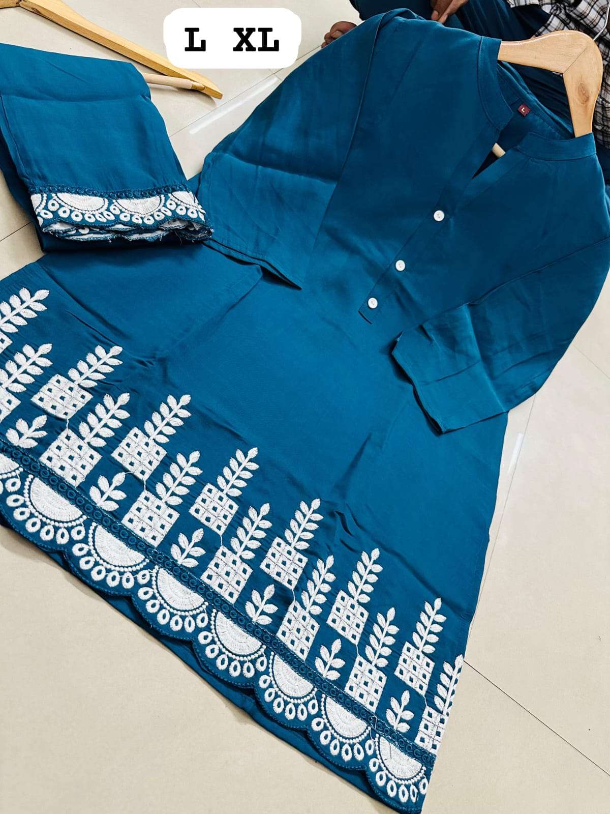 VRD LUCKNOWI WORK STYLISH CO-ORD SET WHOLESALE PRICE
