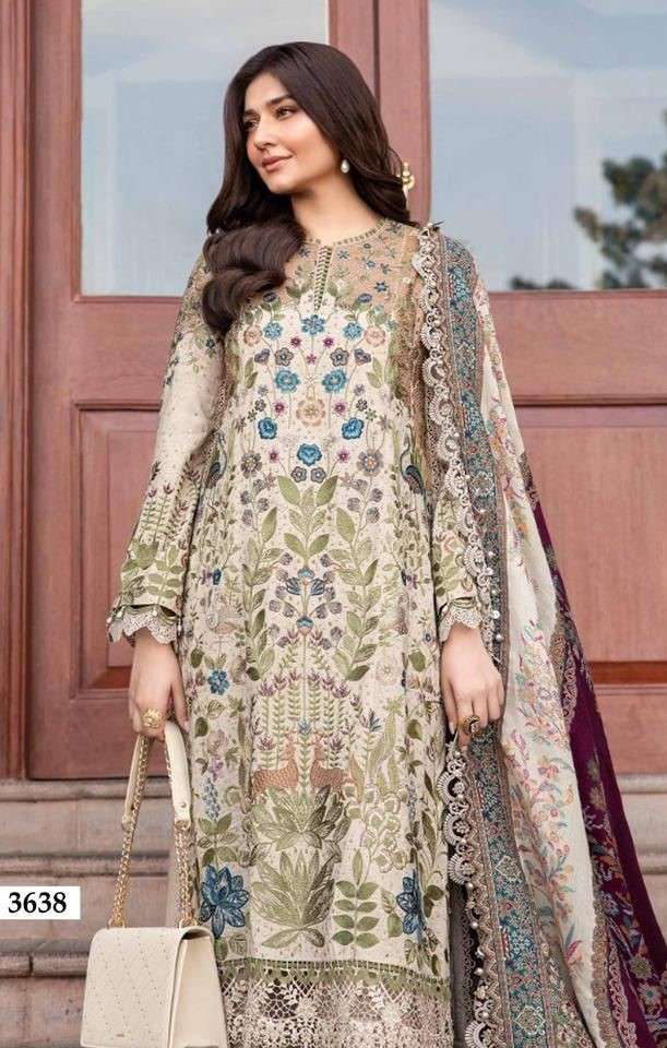 JIHAN 3638 MARIA B EXCLUSIVE COLLECTION PAKISTANI CLOTHES FASHION SHOP