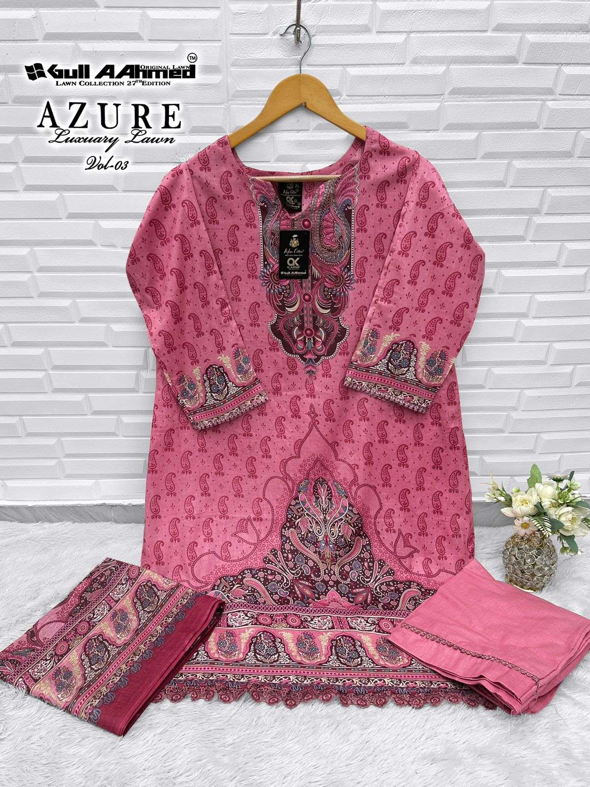 GULL AHMED AZURE VOL 3 TREND KARACHI PAKISTANI READYMADE DRESS FOR ...