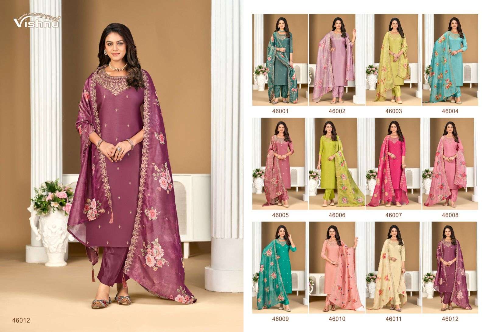 VISHNU SAJADA VOL 2 SIMMER FABRIC SALWAR KAMEEZ COLLECTION SUPPLIER ...