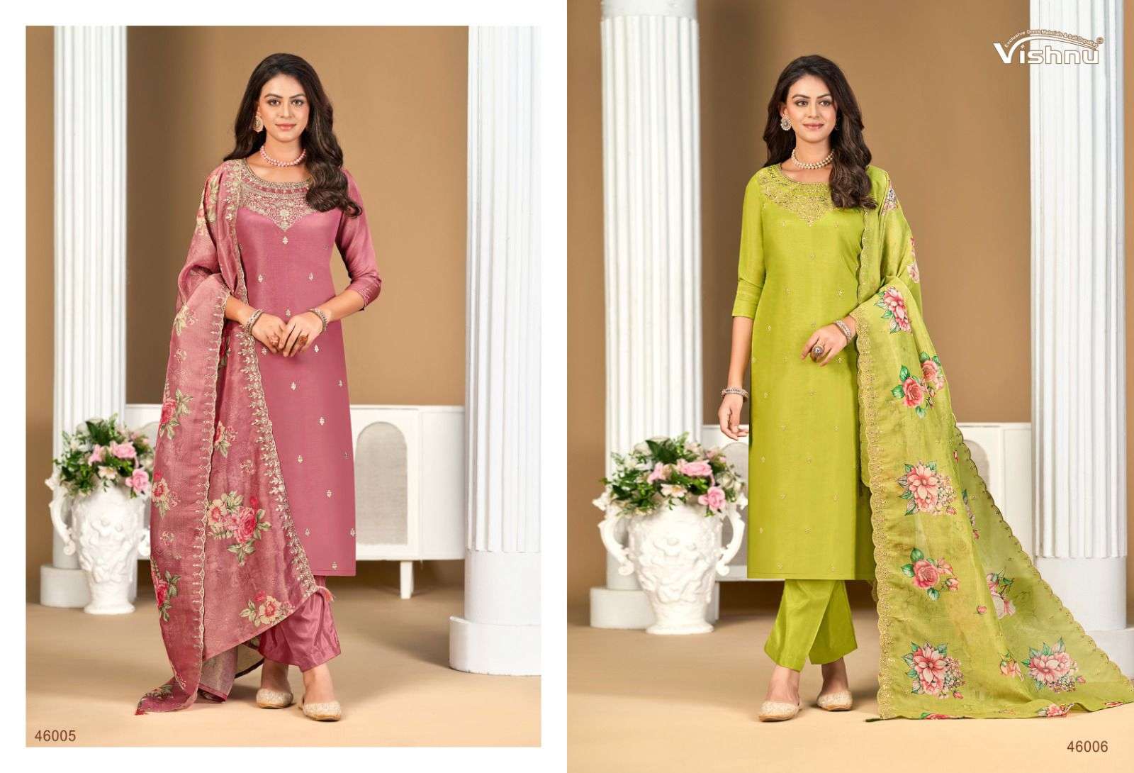 VISHNU SAJADA VOL 2 SIMMER FABRIC SALWAR KAMEEZ COLLECTION SUPPLIER ...