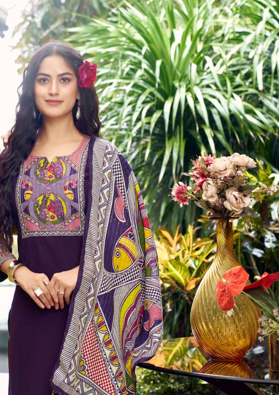 WOODEE BANZARA PREMIUM QUALITY BEST FLOWER DESIGN SALWAR SUIT TO ...