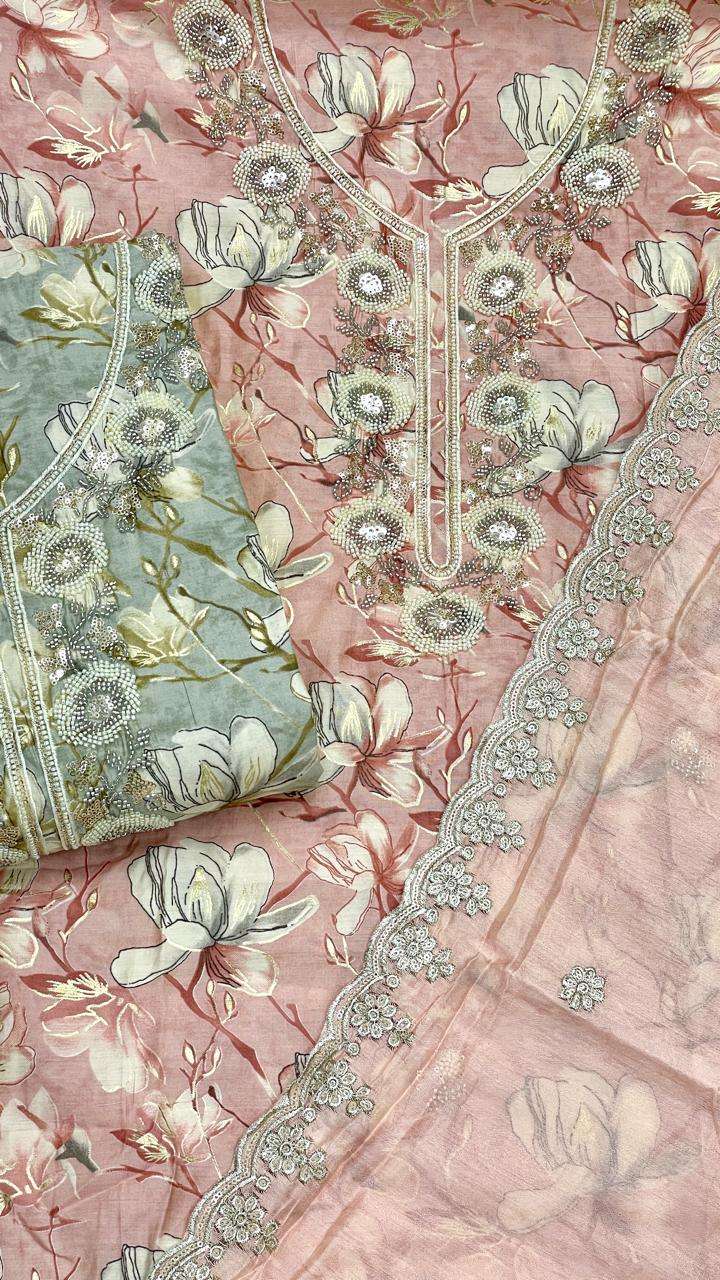 SIARA MODAL FOIL BEATS WORK SALWAR SUIT TO SHADI FUNCTION OUTFIT MARKET ...