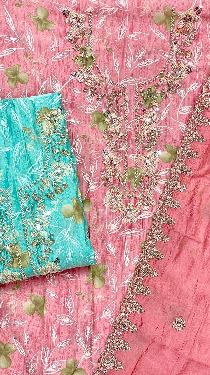 SIARA MODAL FOIL BEATS WORK SALWAR SUIT TO SHADI FUNCTION OUTFIT MARKET ...