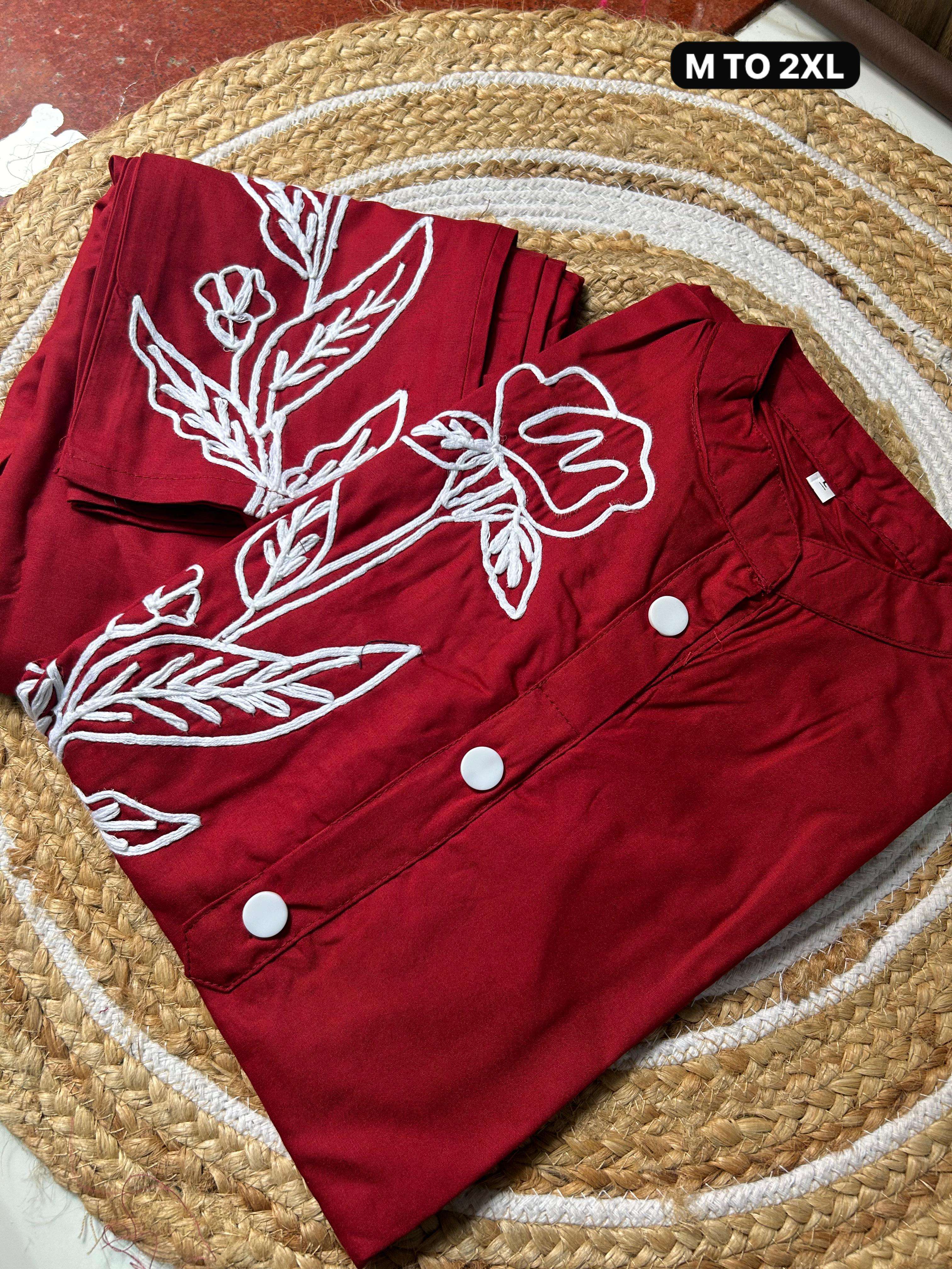 CASUAL OUTFIT INDIAN STYLE RAYON FABRIC CORD SET TO ROSE PRINT BUY ...