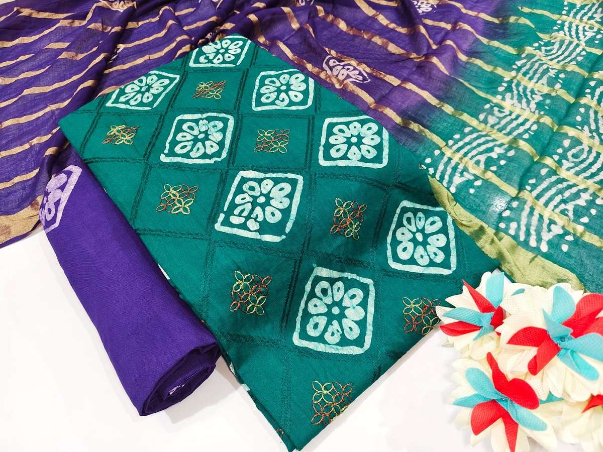 NEMI WAX BATIK WITH EMB WORK EDITION VOL 1 COTTON WITH WAX BATIK PRINT ...