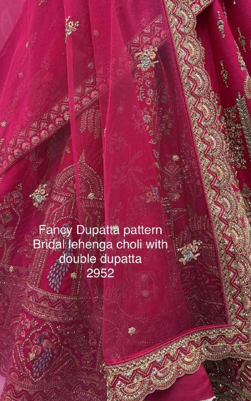 2952 EXCLUSIVE GADHWAL SILK GOLDEN HEAVY DESIGNER AND CANCAN BRIDAL ...