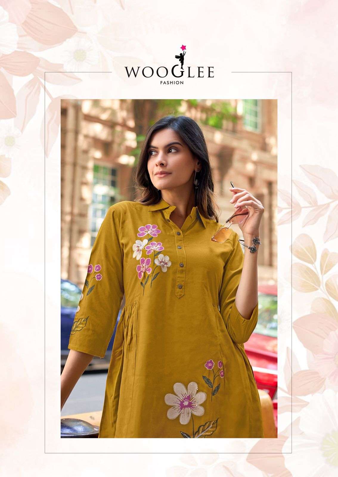 WOOGLEE TULIP VOL 3 RAYON SLUB HANDWORK CORD SET 2026 FASHION DEALEI N ...